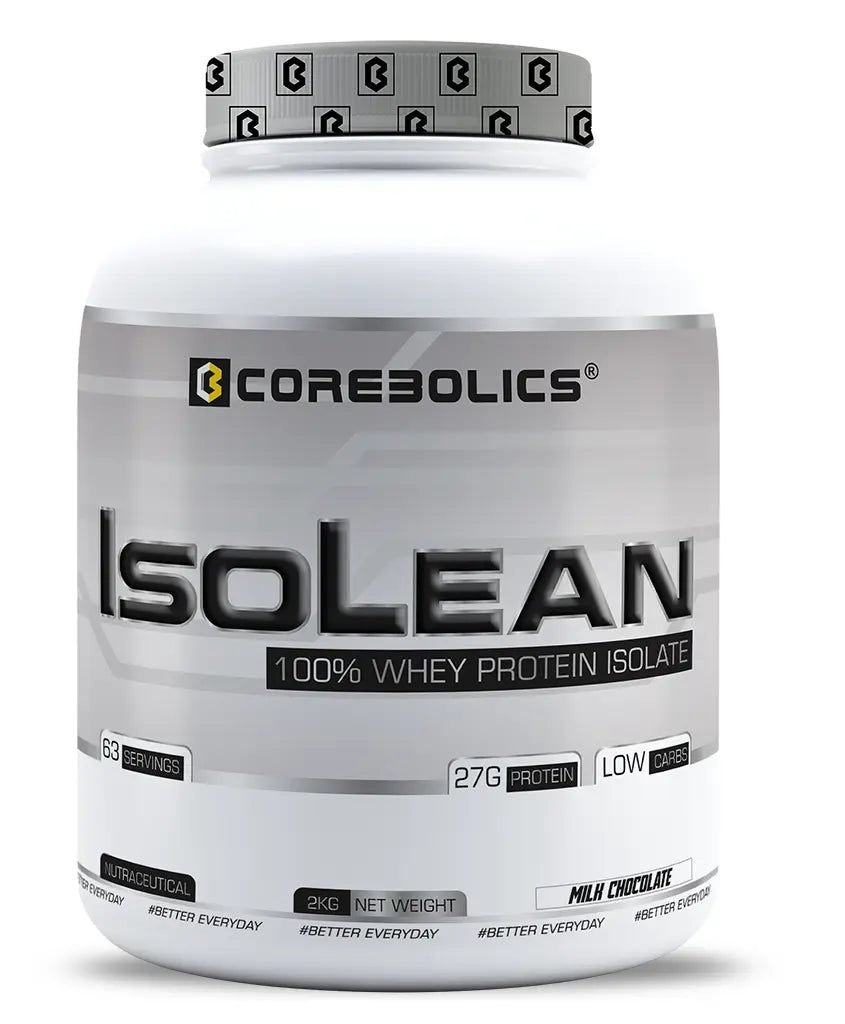 Corebolics Isolean -100% Whey Protein Isolate (2 kg, 63 Servings)